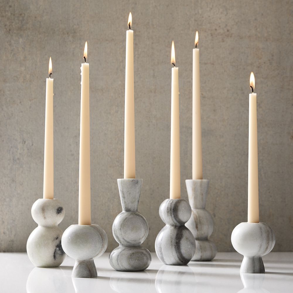Simple Taper Candles Set of 6 Elegant Ambiance West Elm UK